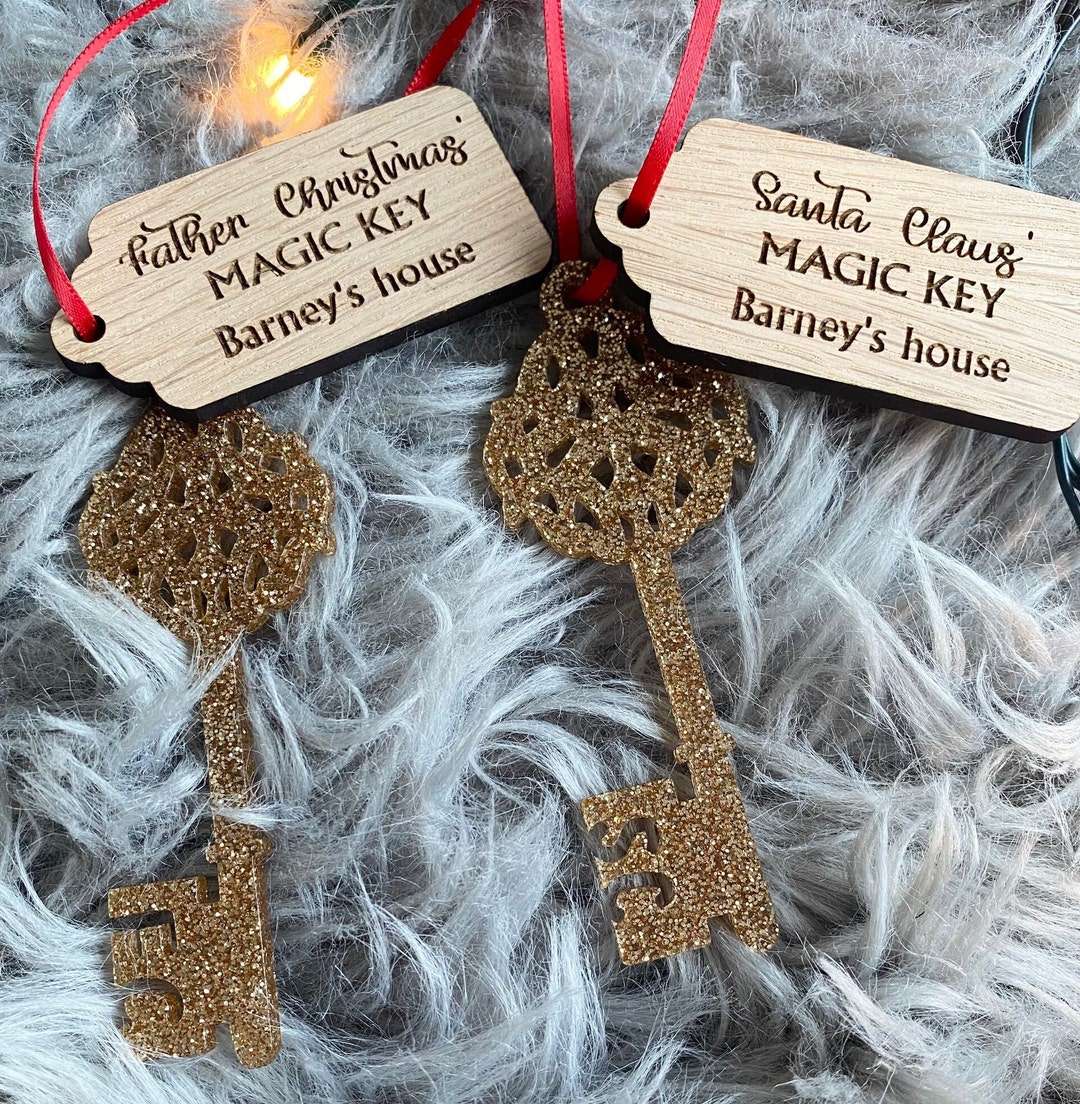 Father Christmas Personalised Key Santa Claus Personalised Key Tree ...