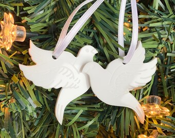 Northpolexpress Turtle Doves Friendship Christmas Ornaments - Etsy