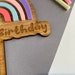 Personalised Rainbow Cake Topper Personalised Bamboo Cake Topper ...