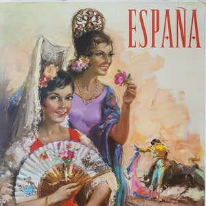 1962 Spanish Travel Poster Original Vintage Poster - Etsy