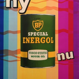 1960s BP Motor Oil Advertisement - Original Vintage Poster - Etsy