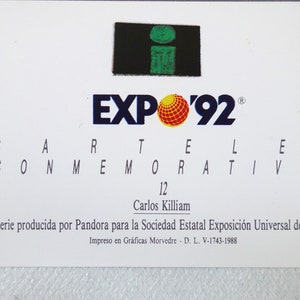 1992 Sevilla Expo by Carlos Killiam - Original Vintage Poster - Etsy