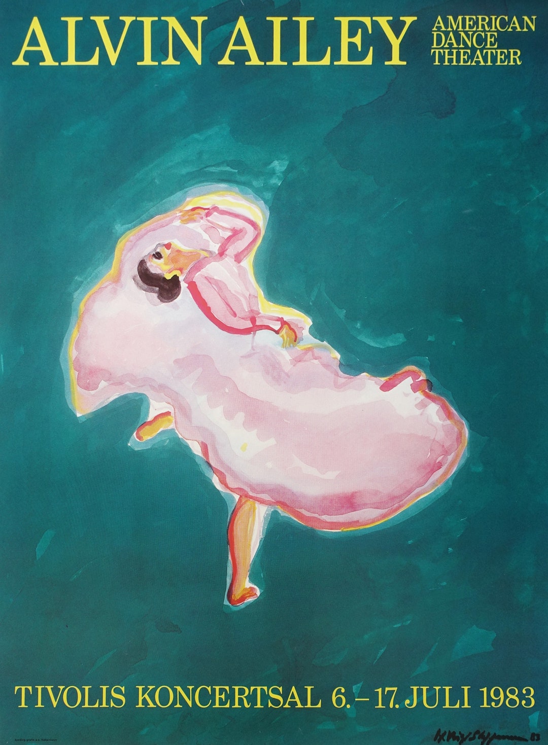 1983 Alvin Ailey's American Dance Theater in Tivoli Gardens - Original ...