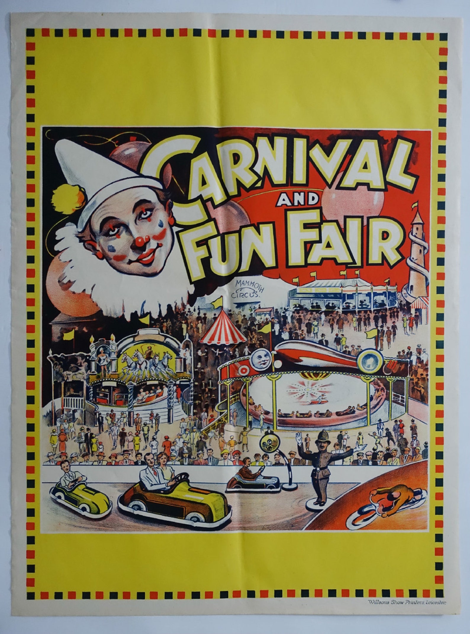 1950s Carnival and Fun Fair mammoth Circus Original - Etsy