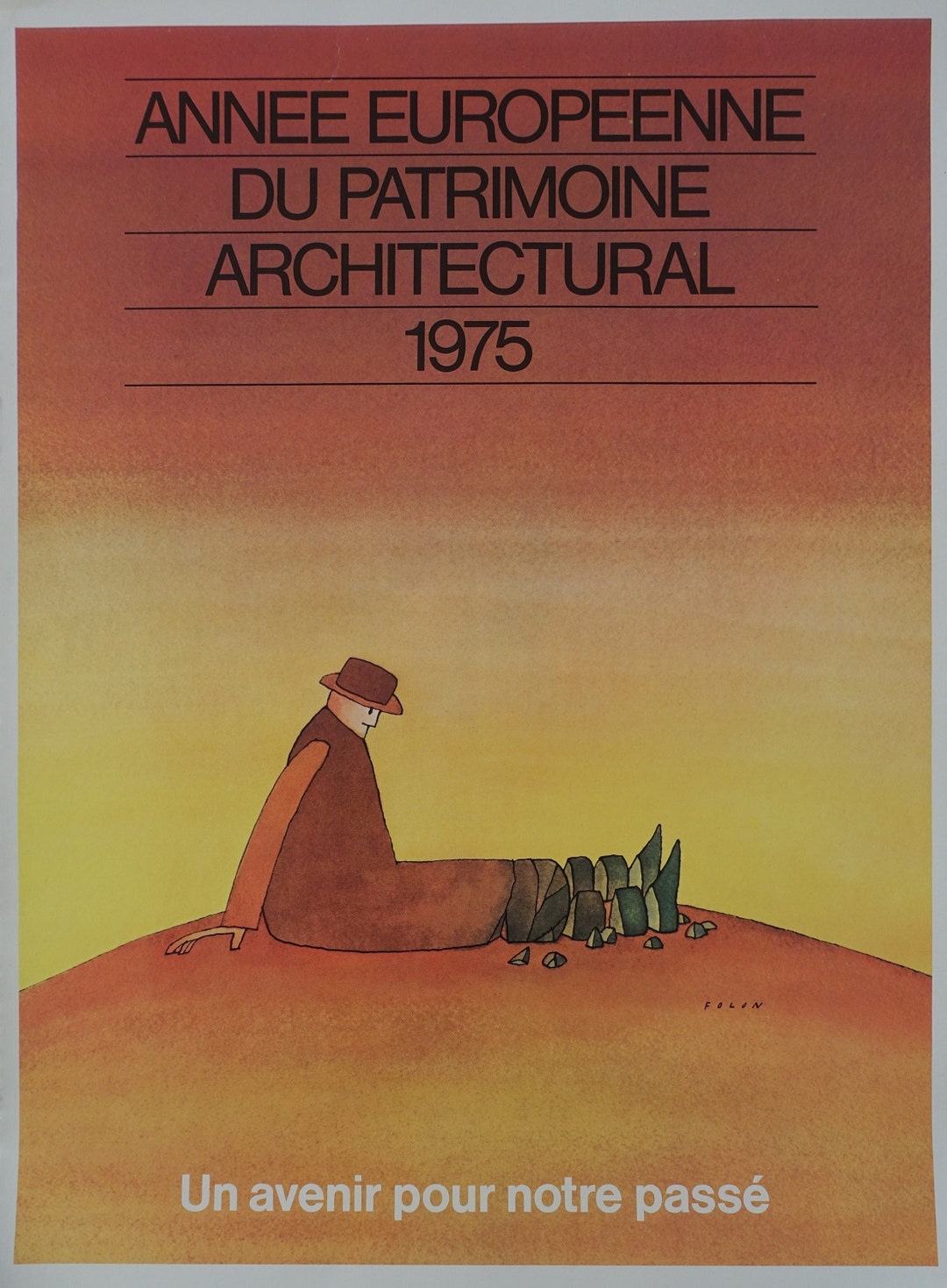 1978 European Year of Architectural Heritage - Original Vintage Poster ...