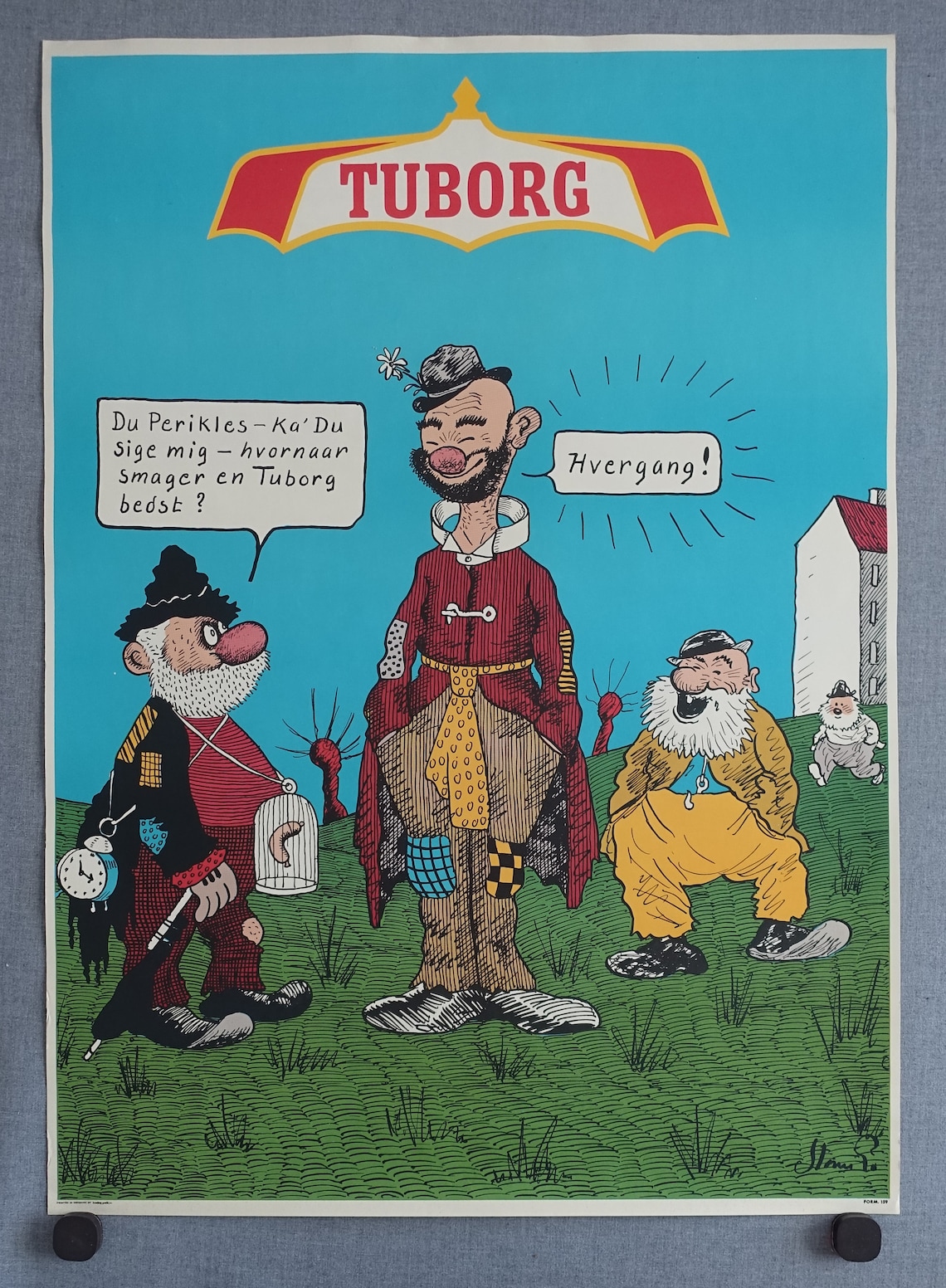 1950s Tuborg Beer Poster by Storm P. Original Vintage Poster - Etsy