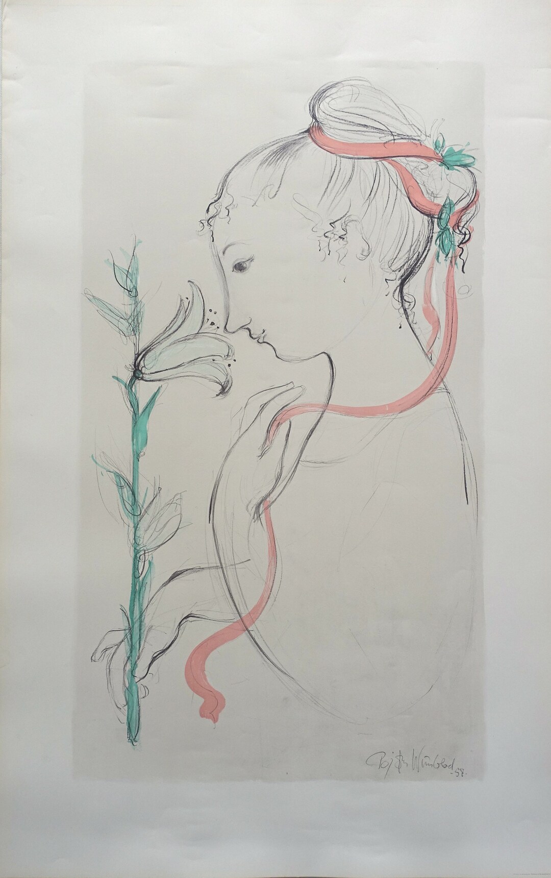 1957 Wiinblad Little Ida's Flowers (large Version) - Original Vintage ...