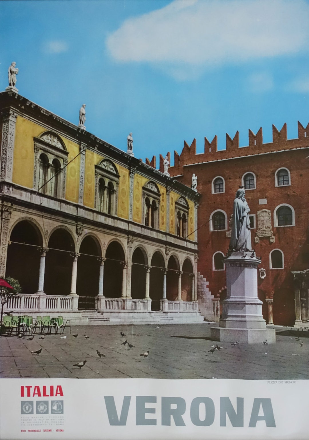 1964 Verona Travel Poster Original Vintage Poster - Etsy