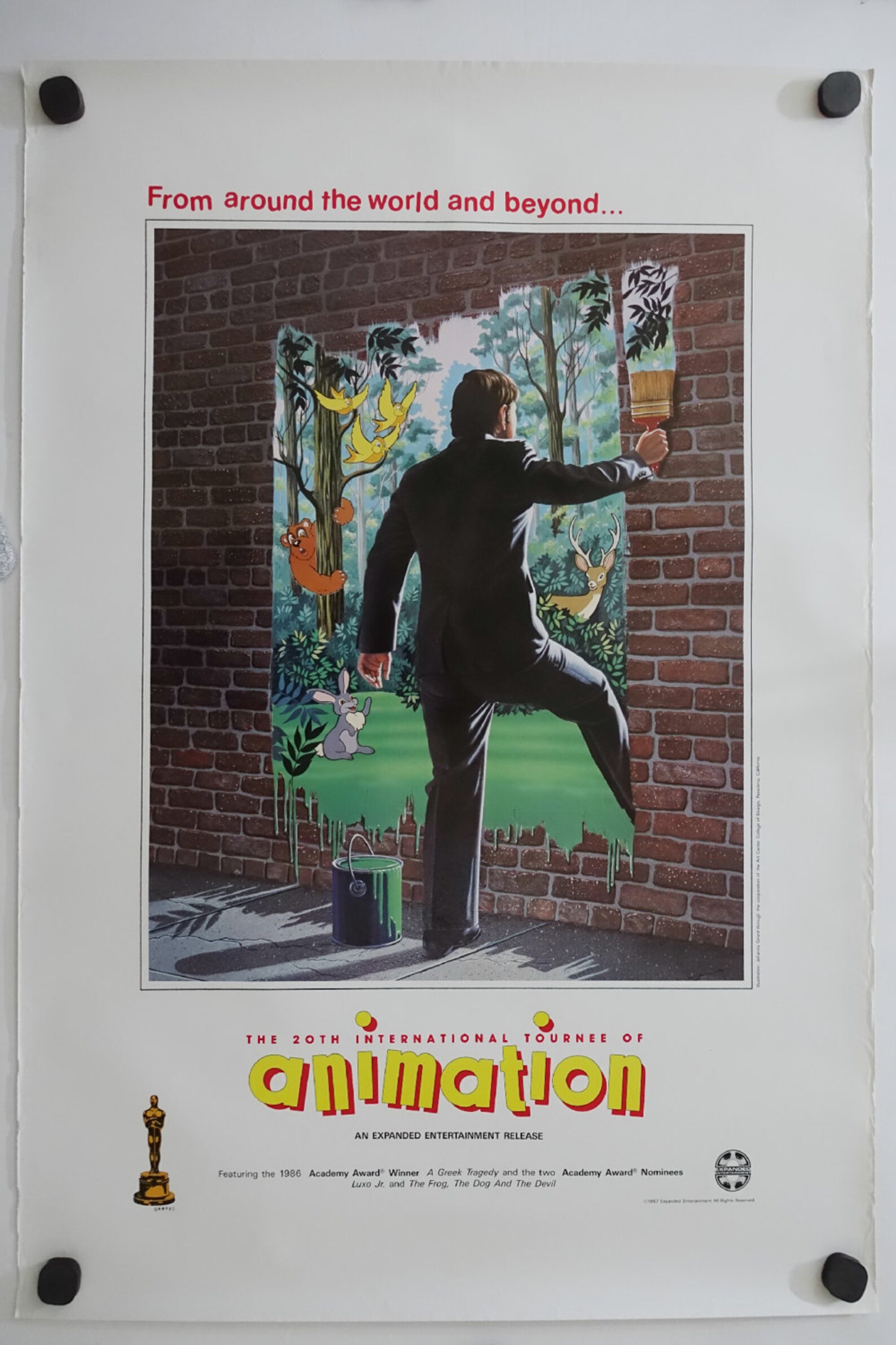 1987 Animation Festival - Original Vintage Poster - Etsy