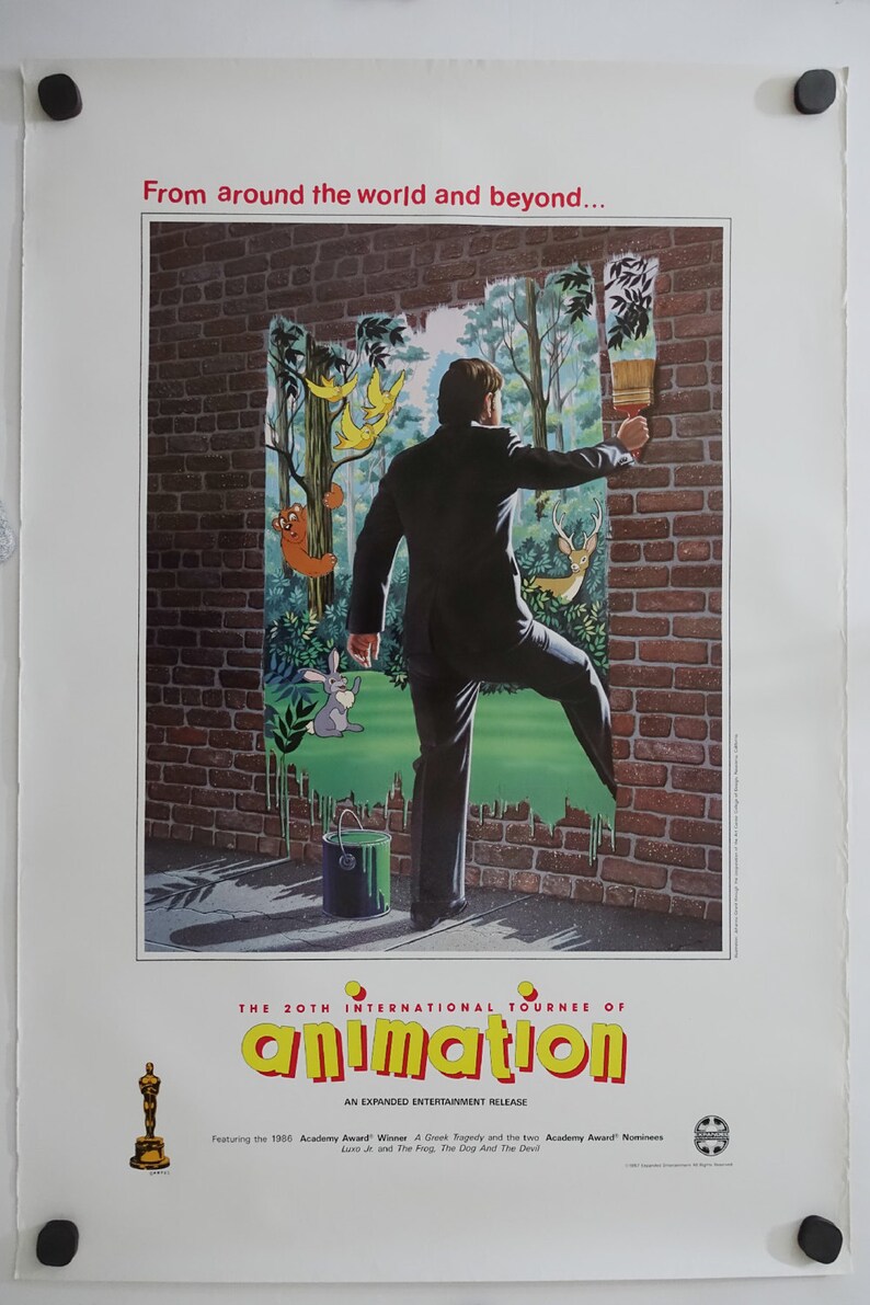 1987 Animation Festival - Original Vintage Poster - Etsy