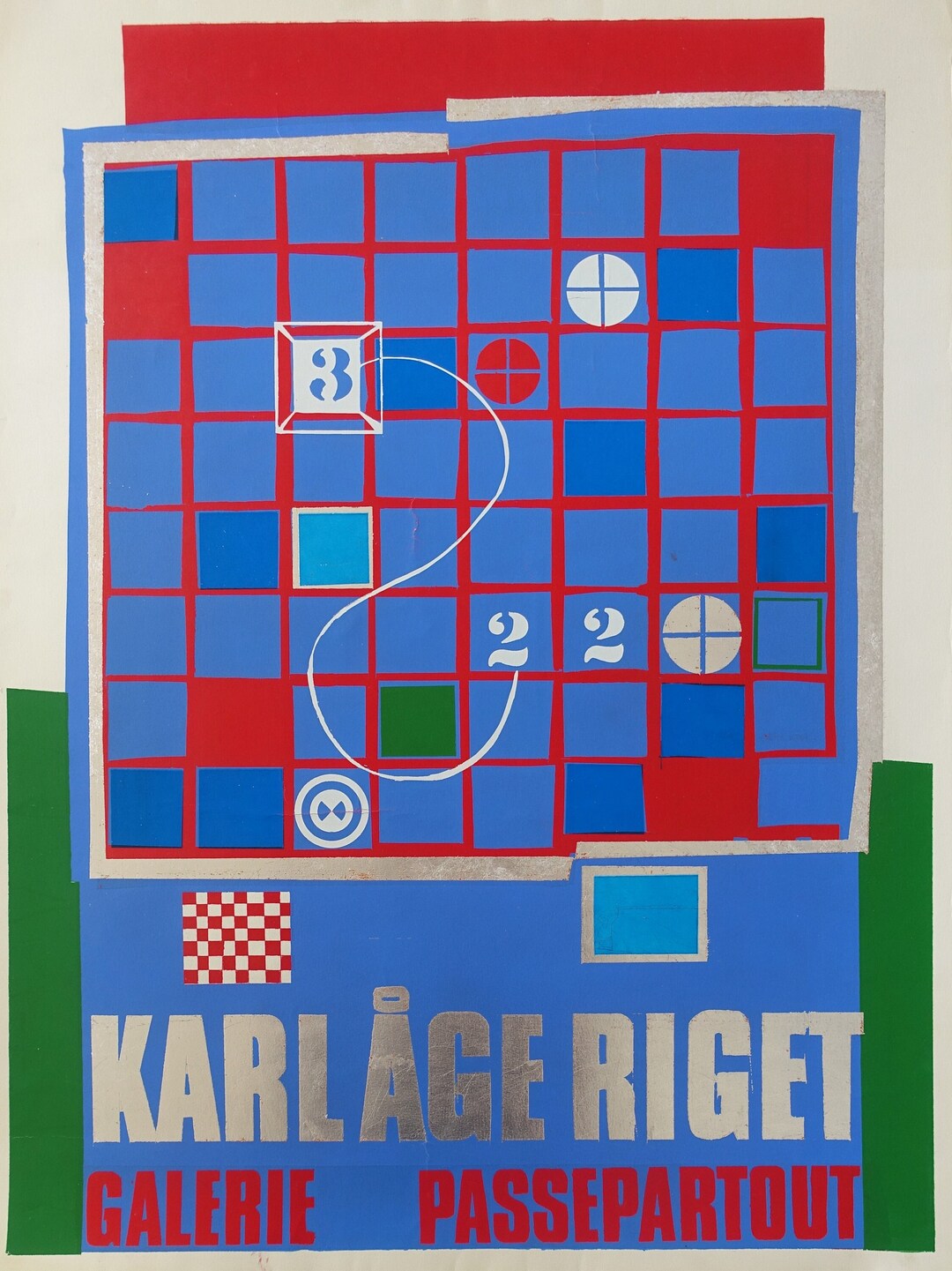 1970 Karl Åge Riget Galerie Passepartout- Original Vintage Poster - Etsy