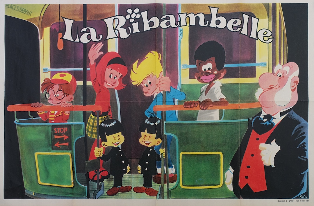 1969 La Ribambelle Comic Poster - Original Vintage Poster - Etsy