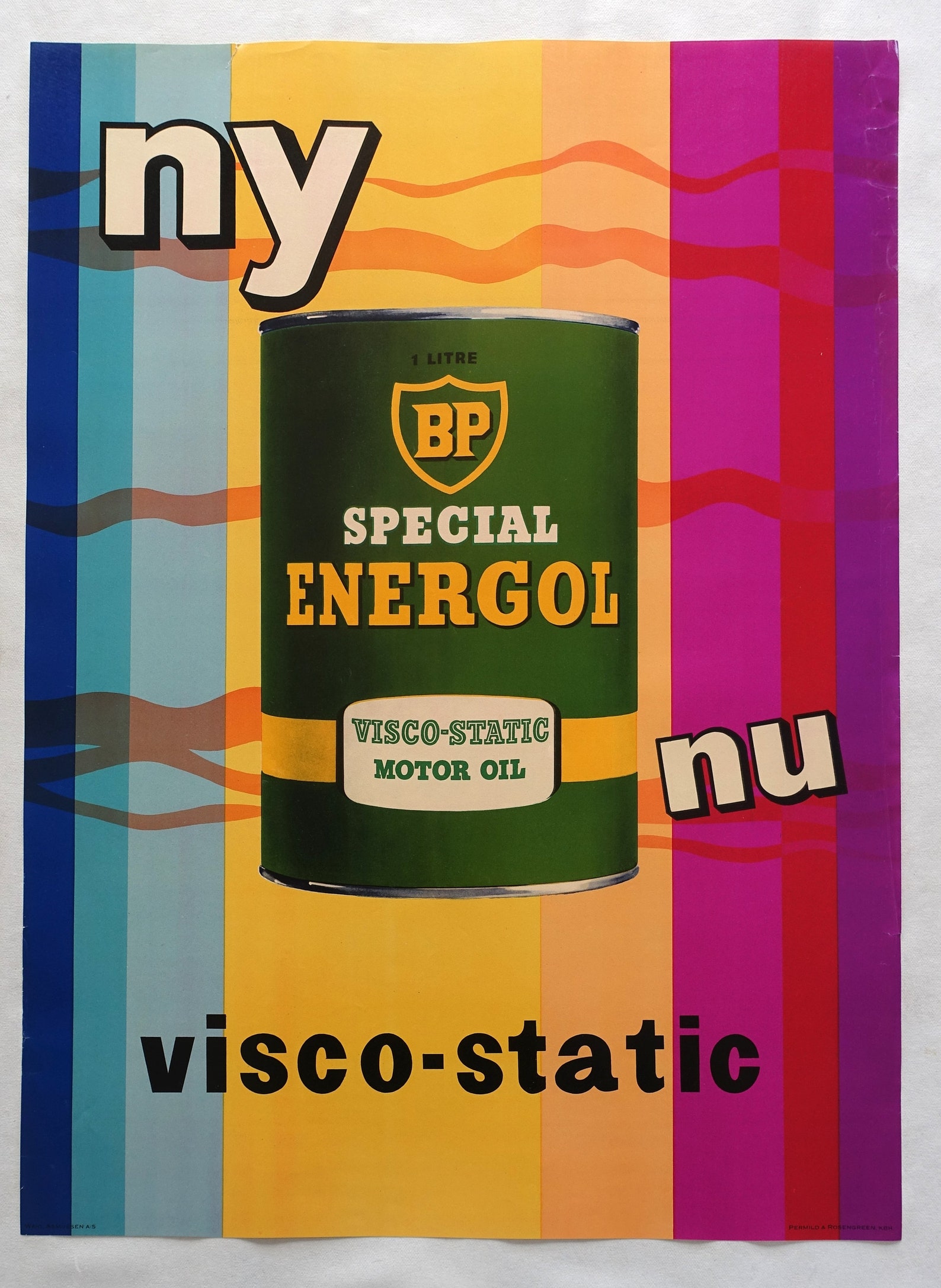 1960s BP Motor Oil Advertisement Original Vintage Poster - Etsy