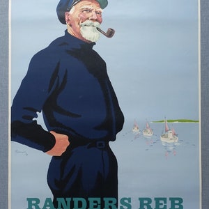 1949 Industrial Ship Advertisement Randers Reb Original Vintage Poster ...