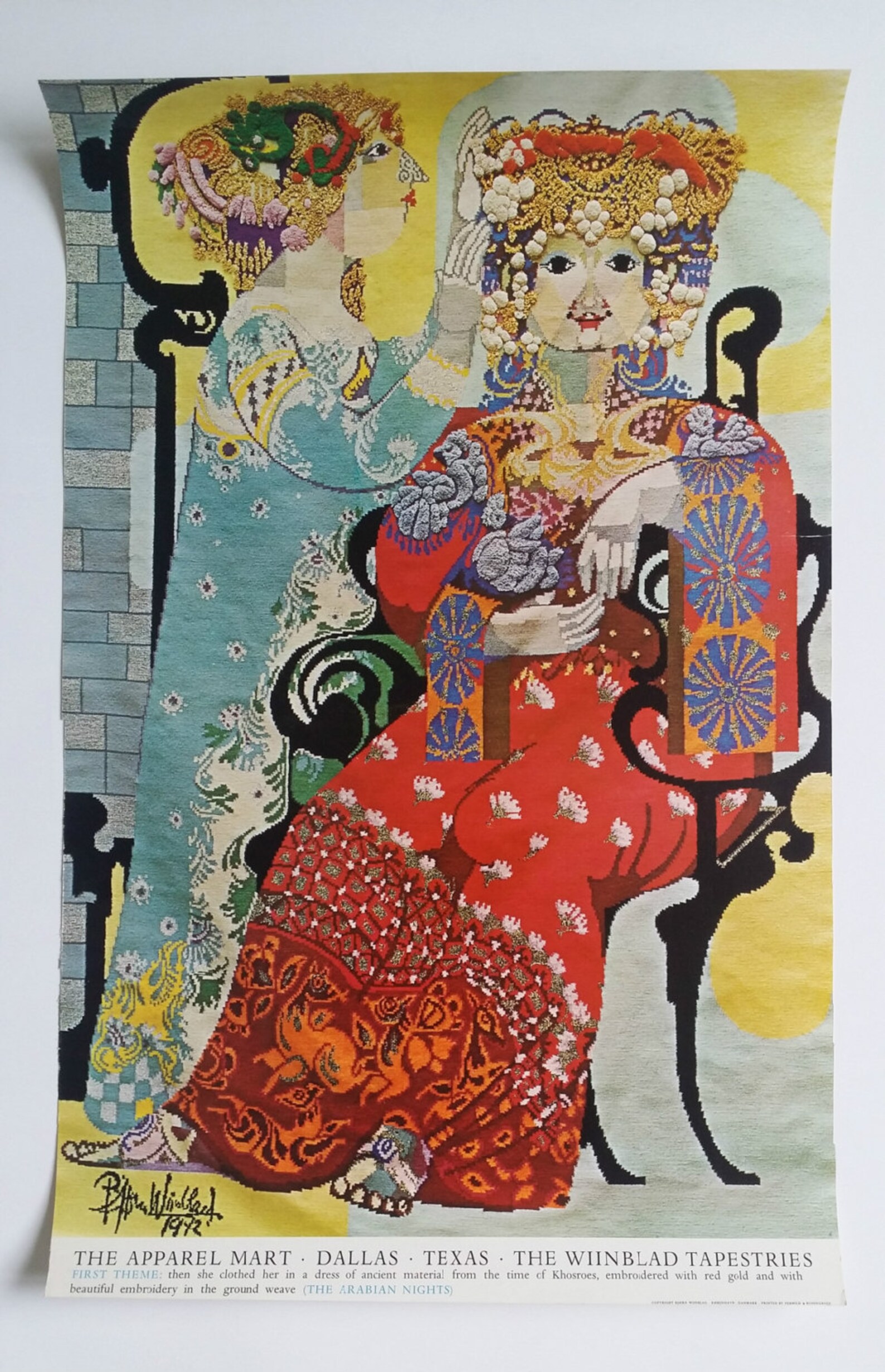 1972 the Wiinblad Tapestries - the Arabian Nights (first Theme ...