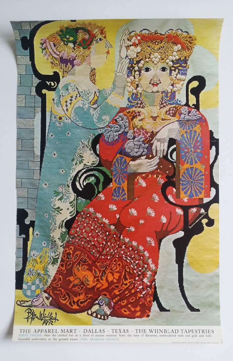 1972 the Wiinblad Tapestries - the Arabian Nights (first Theme ...