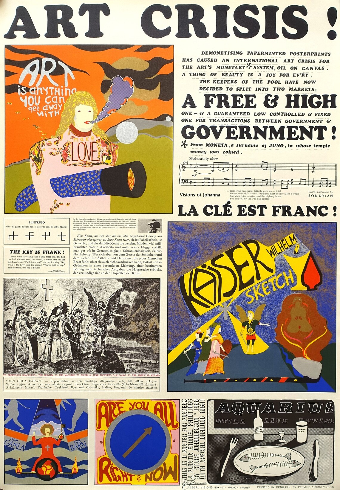 1968 Art Crises by Sture Johannesson Original Vintage - Etsy