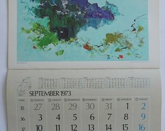 1961 SAS Airlines Calendar by Otto Nielsen Original Vintage | Etsy
