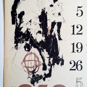 1961 SAS Airlines Calendar by Otto Nielsen - Original Vintage Calendar ...