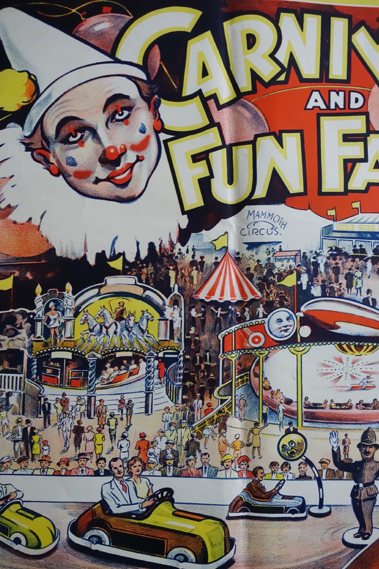 1950s Carnival and Fun Fair mammoth Circus Original - Etsy