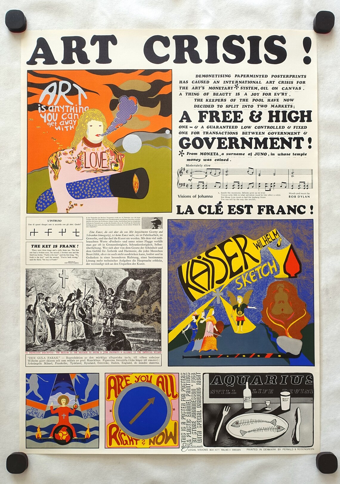 1968 Art Crises by Sture Johannesson Original Vintage - Etsy