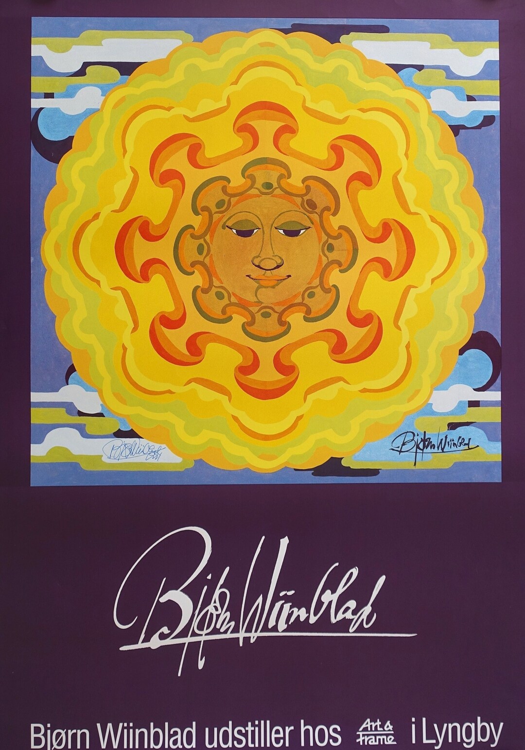 1991 Wiinblad Exhibition Art & Frame Original Vintage Poster - Etsy