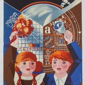 1980s Soviet Technology Campaign - Original Vintage Poster - Etsy