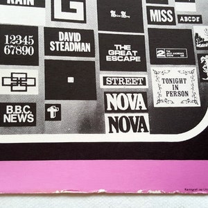 1966 London TV Graphics Art Poster - Original Vintage Poster - Etsy