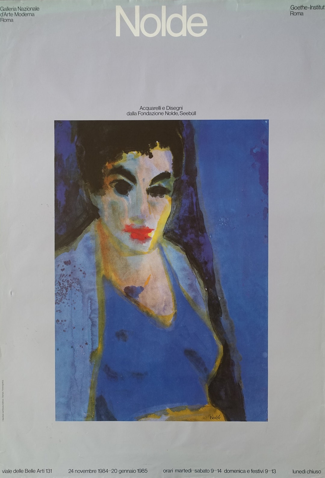 1984 Emil Nolde Galleria Natzionale D'arte Moderna Roma - Original ...