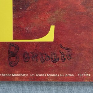 1993 Bonnard Exhibition Poster on Louisiana - Original Vintage Poster ...