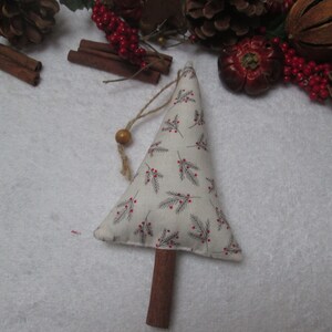 Fabric Christmas Tree With Fragrant Cinnamon Stick Tree Trunk Hanging ...