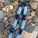 Hawaiian Light Blue Pikake With Blue Trim and Kukui Nut Ribbon Lei (1 ...