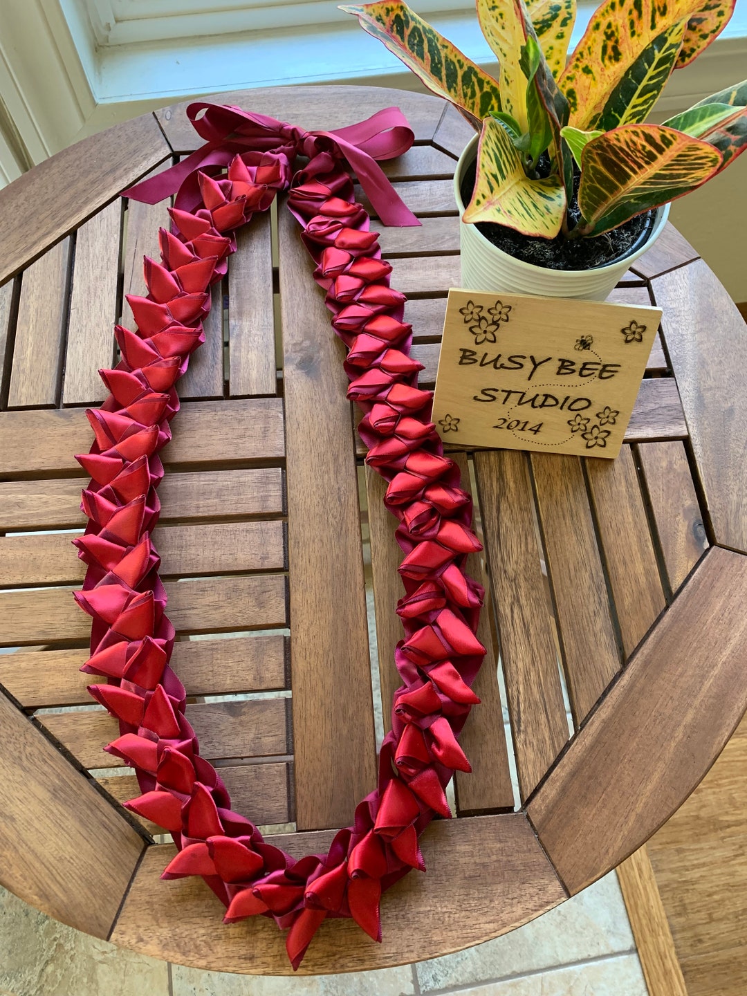 Samoan Ula Fala Inspired Ribbon Lei - Etsy