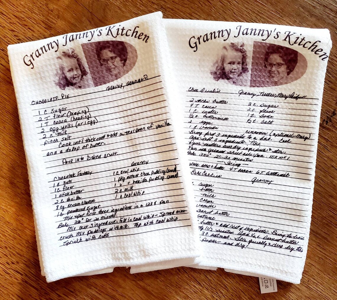 Custom Recipe Towels No Hidden Fees Free Design Multiple - Etsy