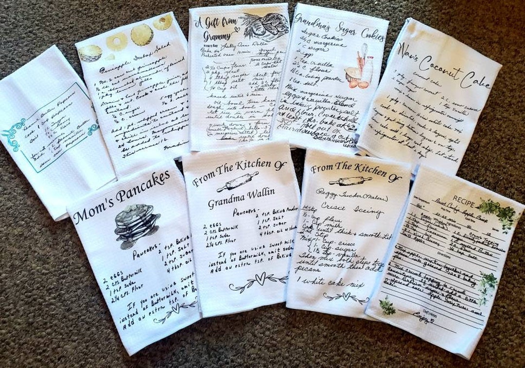 Custom Recipe Towels! No Hidden Fees, Free Design! Multiple Recipes Ok ...