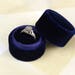 Engagement Ring Box, Navy Ring Box, Blue Ring Box, Proposal Ring Box ...