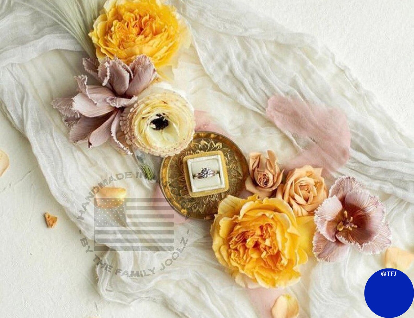 Yellow Velvet Ring Box Wedding Ring Box Engagement Ring Box - Etsy