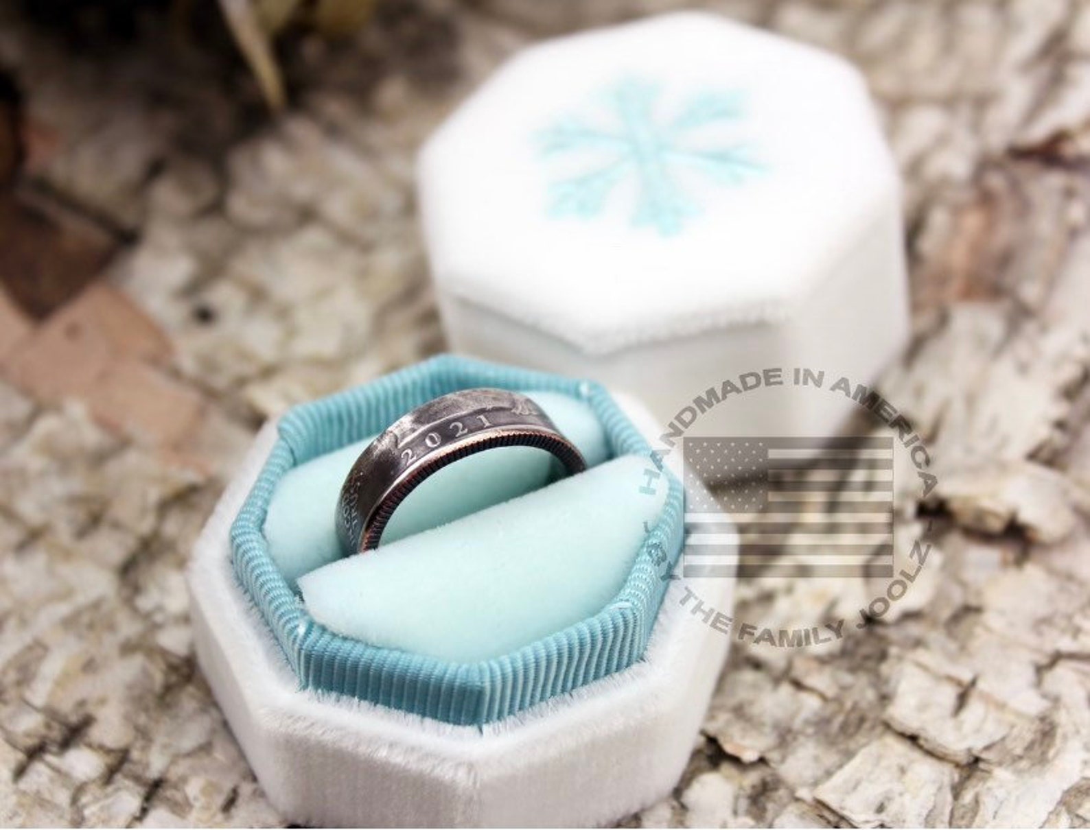 Winter Engagement Ring Box, Frozen Ring Box, Winter Proposal Ring Box ...