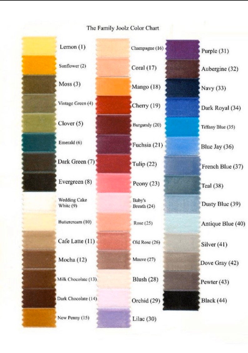 Velvet Swatches - Etsy