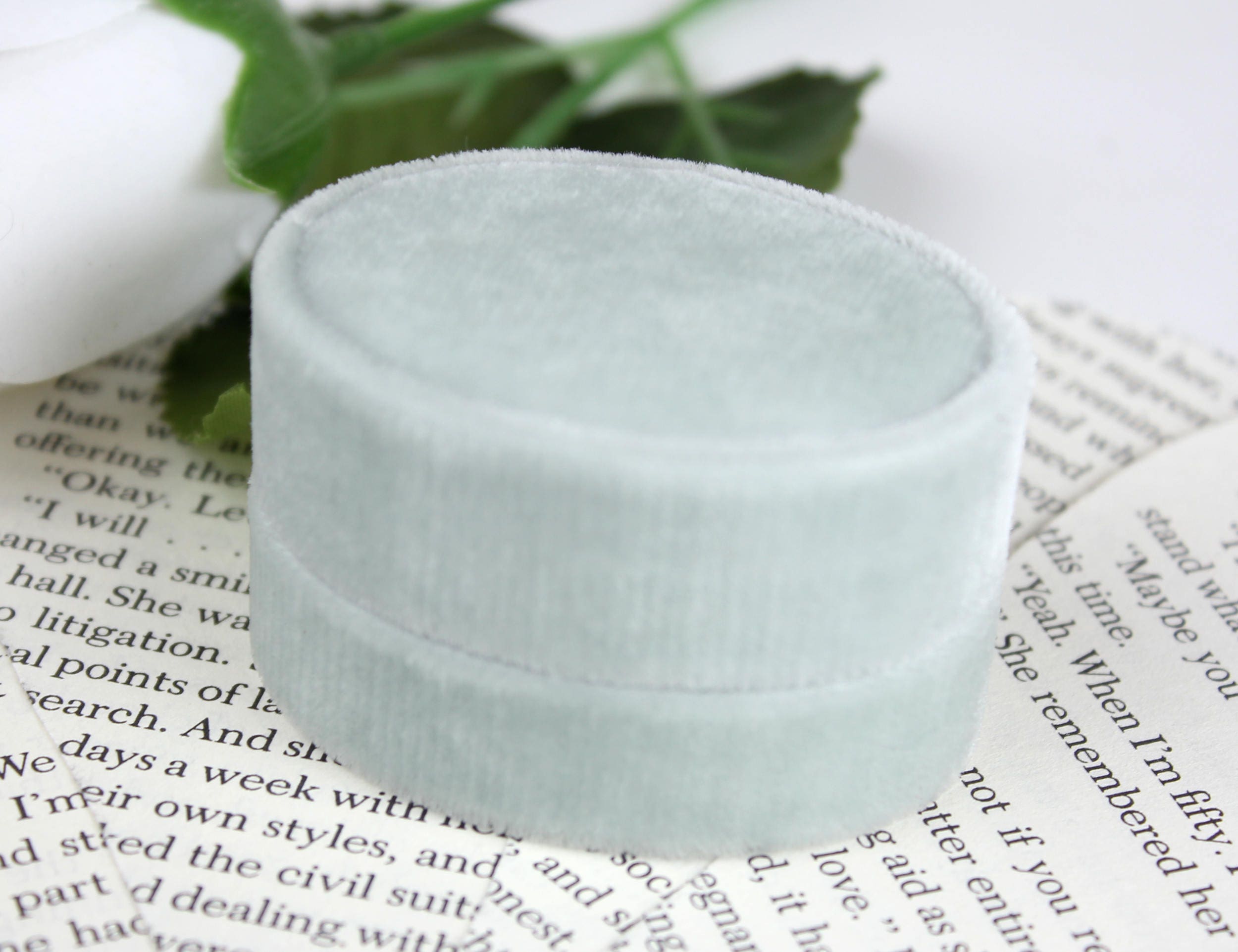 Wedding Ring Box Velvet Ring Box Vintage Ring Box Gray Ring | Etsy