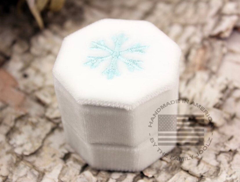 Winter Engagement Ring Box, Frozen Ring Box, Winter Proposal Ring Box ...