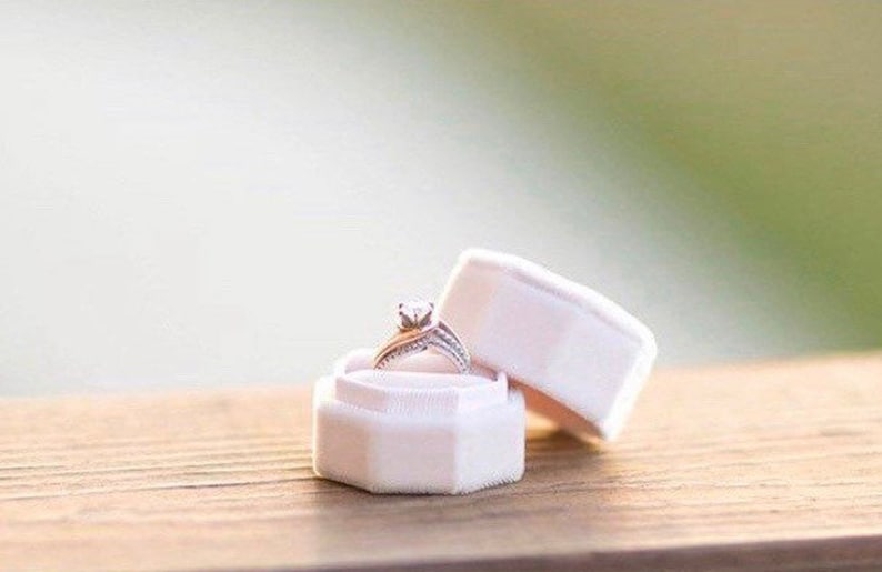 Ring Box Engagement Ring Box Proposal Ring Box Pink Ring - Etsy