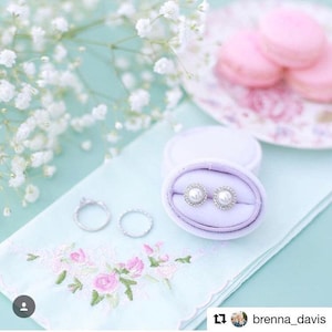 Orchid Velvet Ring Box, Purple Ring Box, Lavender Ring Box, Ring Bearer ...