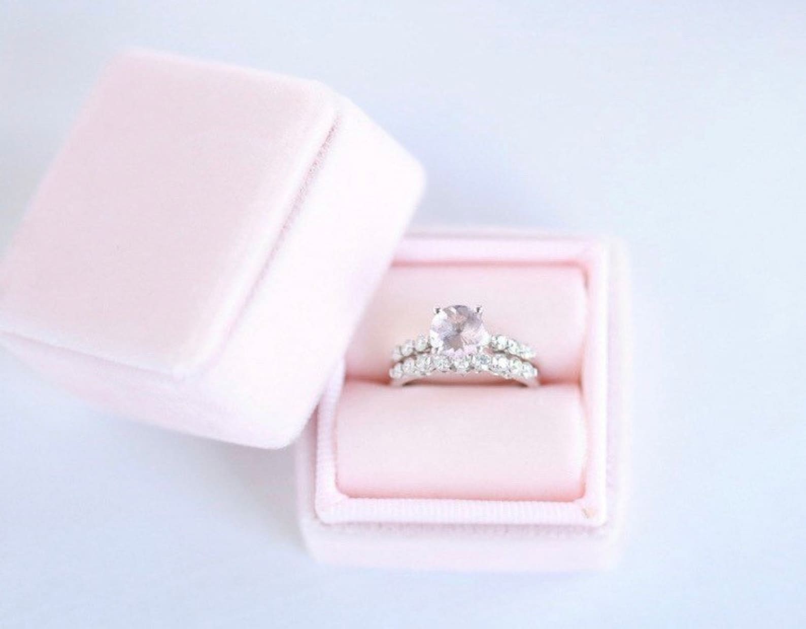 Ring Box Engagement Ring Box Proposal Ring Box Pink Ring - Etsy