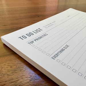 Todo List Pad // Task List Planner Notepad With Priorities, Todos ...