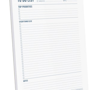 Todo List Pad // Task List Planner Notepad With Priorities, Todos ...