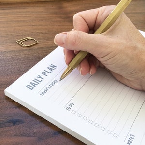 Daily Planning Pad // Time Box Daily Planner Notepad With to Do List ...