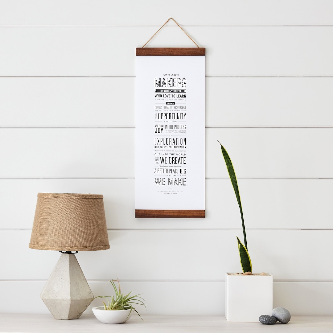 Maker Manifesto Poster - 9 X 24" // Digital Download / Inspirational ...