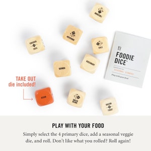 Foodie Dice - Seasonal Dinner Inspiration - Cooking Gift - Etsy