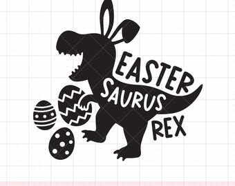Easter Saurus Rex PNG, Easter Dinosaur PNG, Bunny Saurus, Kid, Boy ...